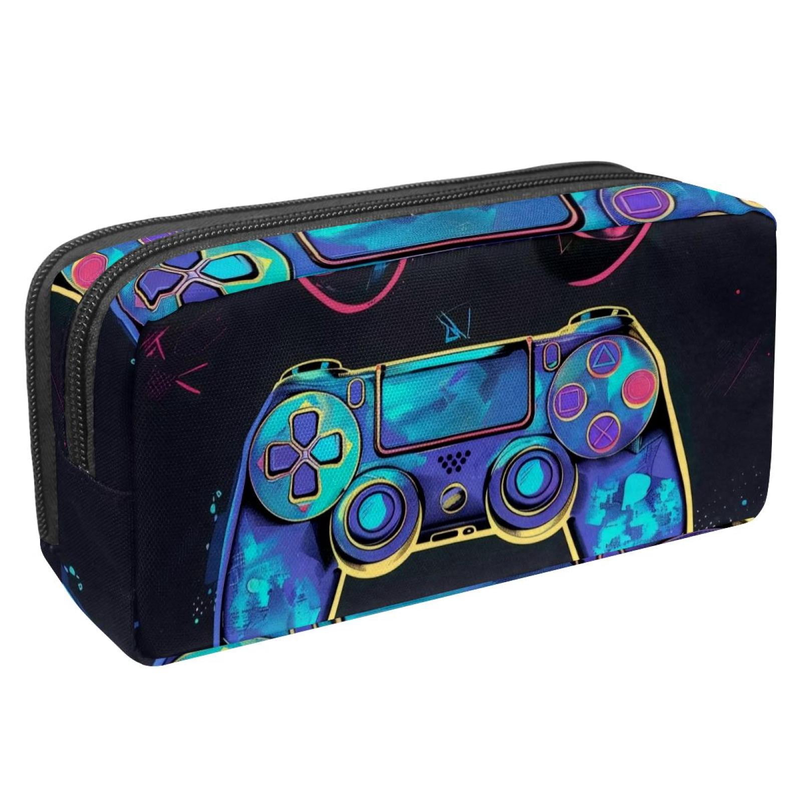 PhooArto Pencil Case, Gamer Controller Patterns Large Capacity Pencil ...