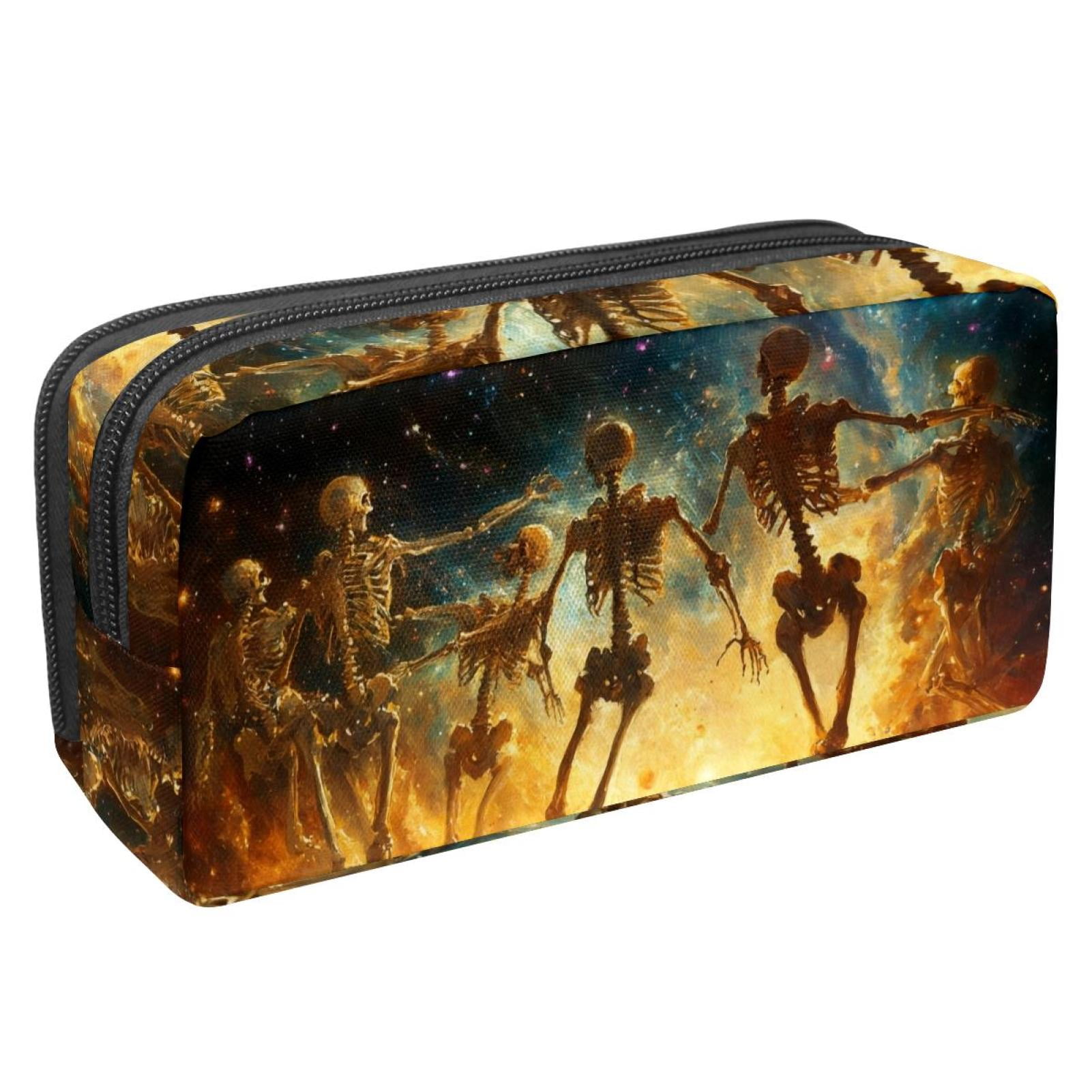 PhooArto Pencil Case, Space Skeletons Large Capacity Pencil Pouch ...