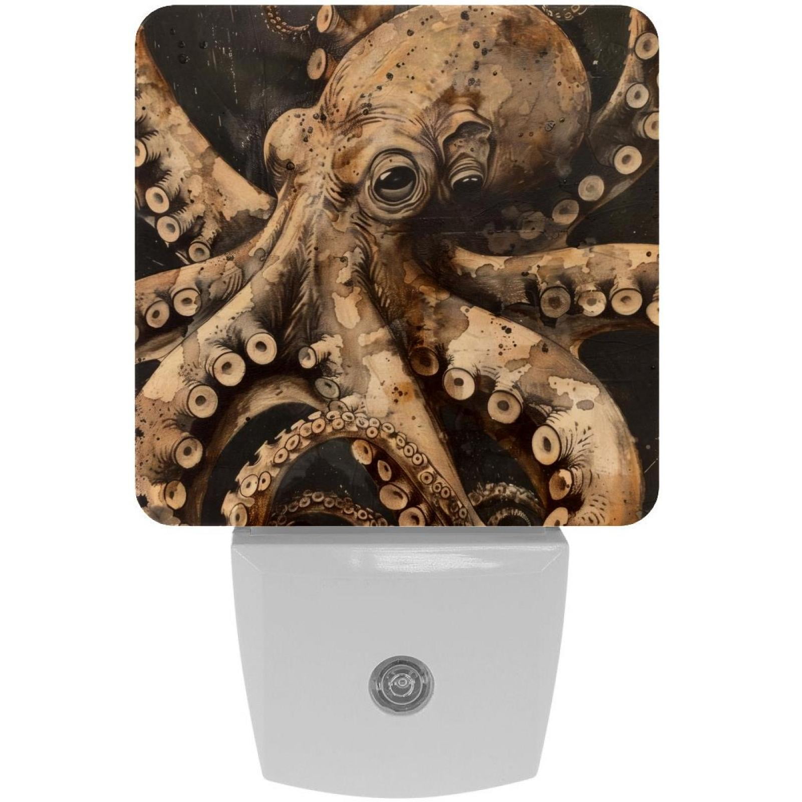 PhooArto Retro Octopus Tentacles Print Plug in LED Night Light Auto ...