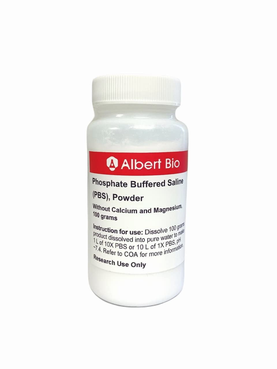 Phosphate Buffered Saline (PBS), 100 g. for Convenient Preparation of ...