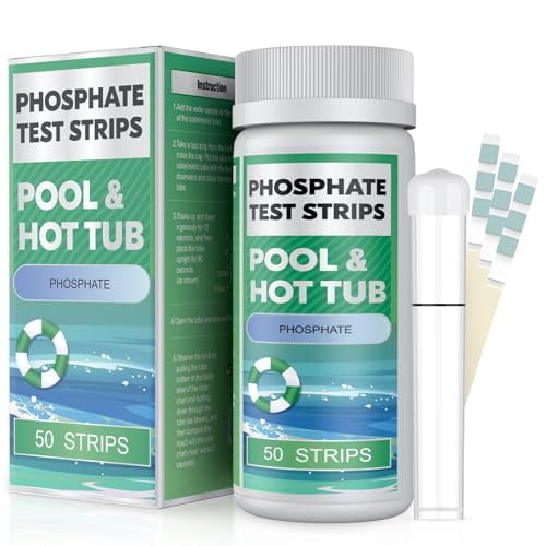 Phosphate Test Strips, 50 Strips Phosphate Test Kit for Pool Spa & Hot ...