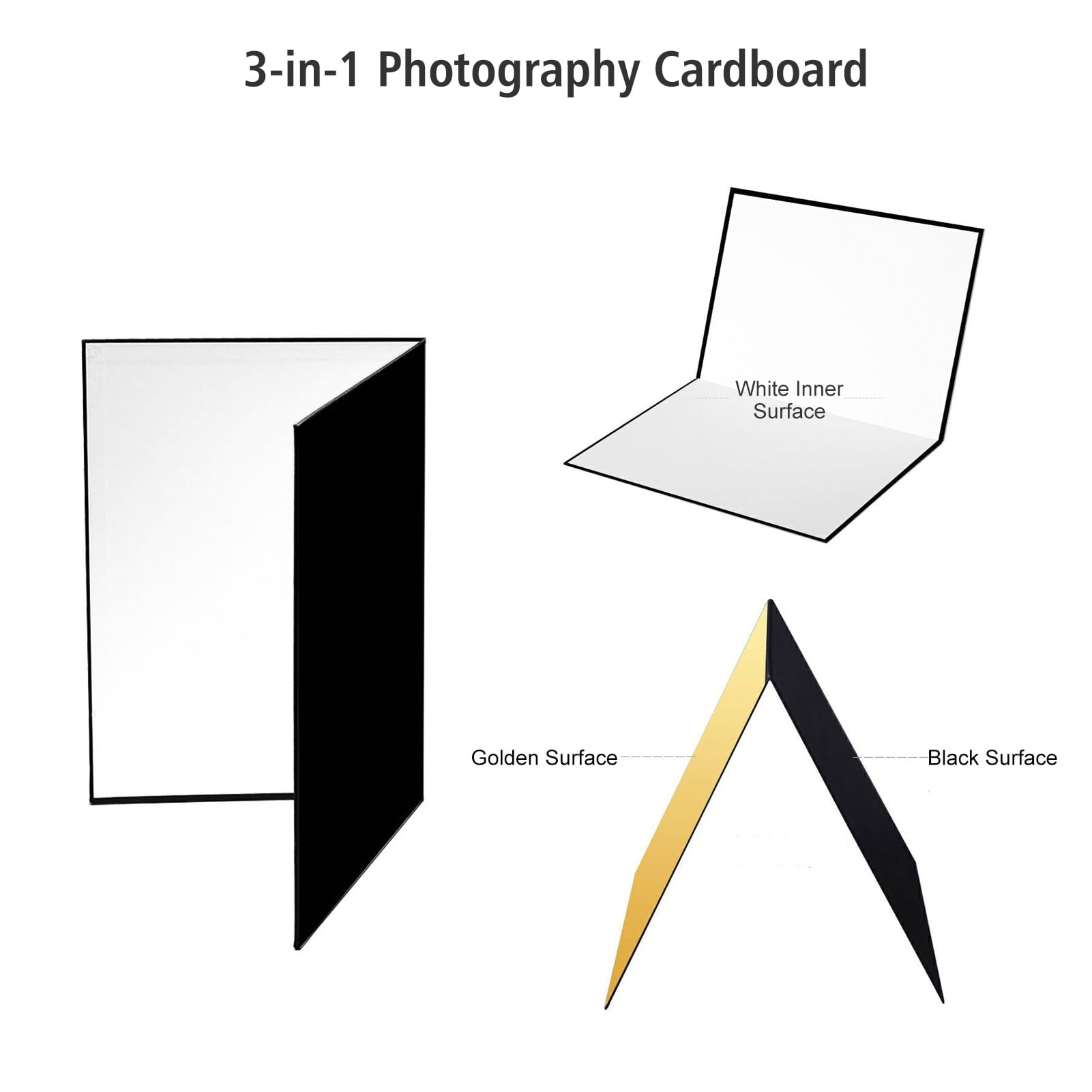 Photo 3-in-1 Photography Cardboard Paperboard Folding Photography ...