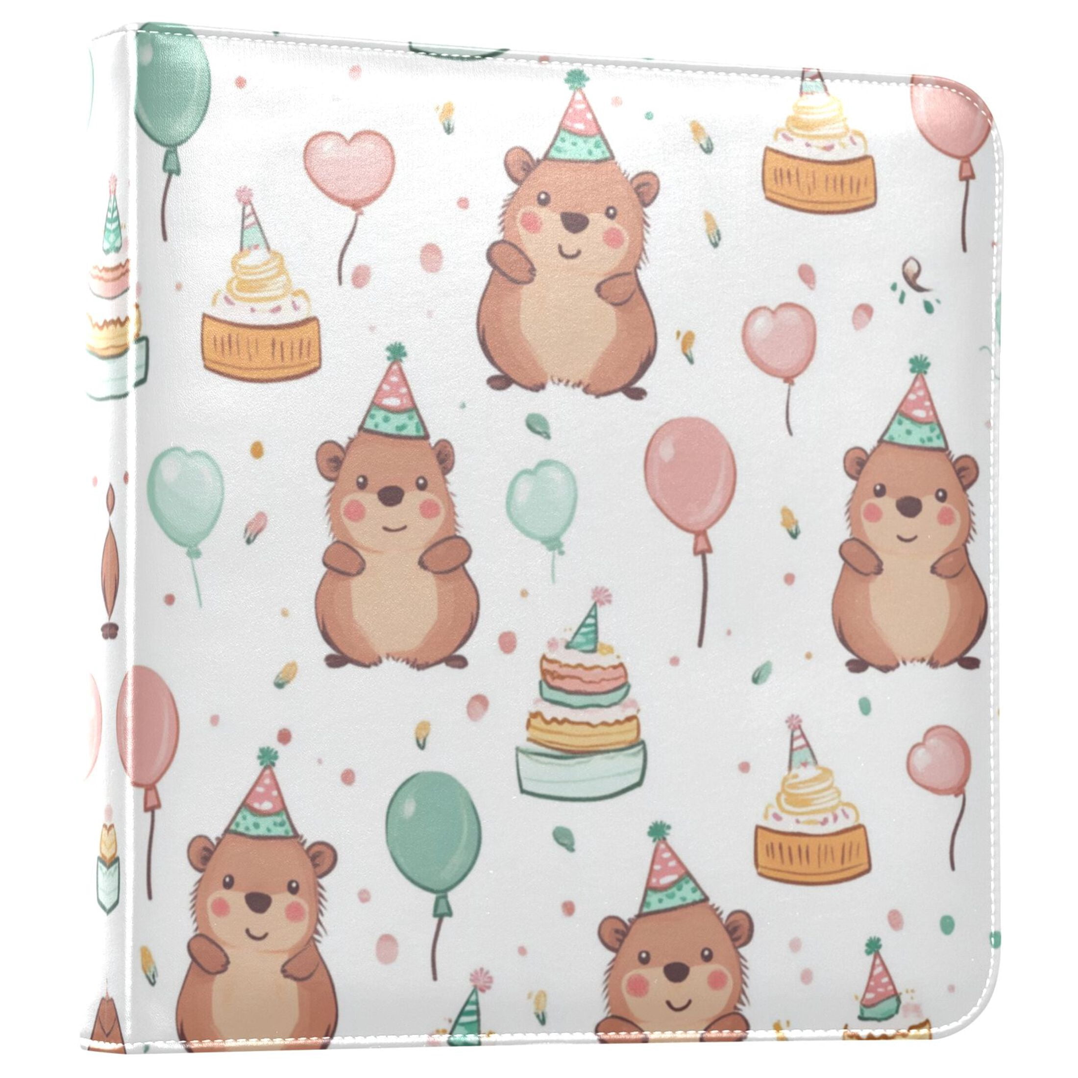 Photo Album 11.8x11.2 Inch Leather Cover Photo Book Scrapbooking Albums ...