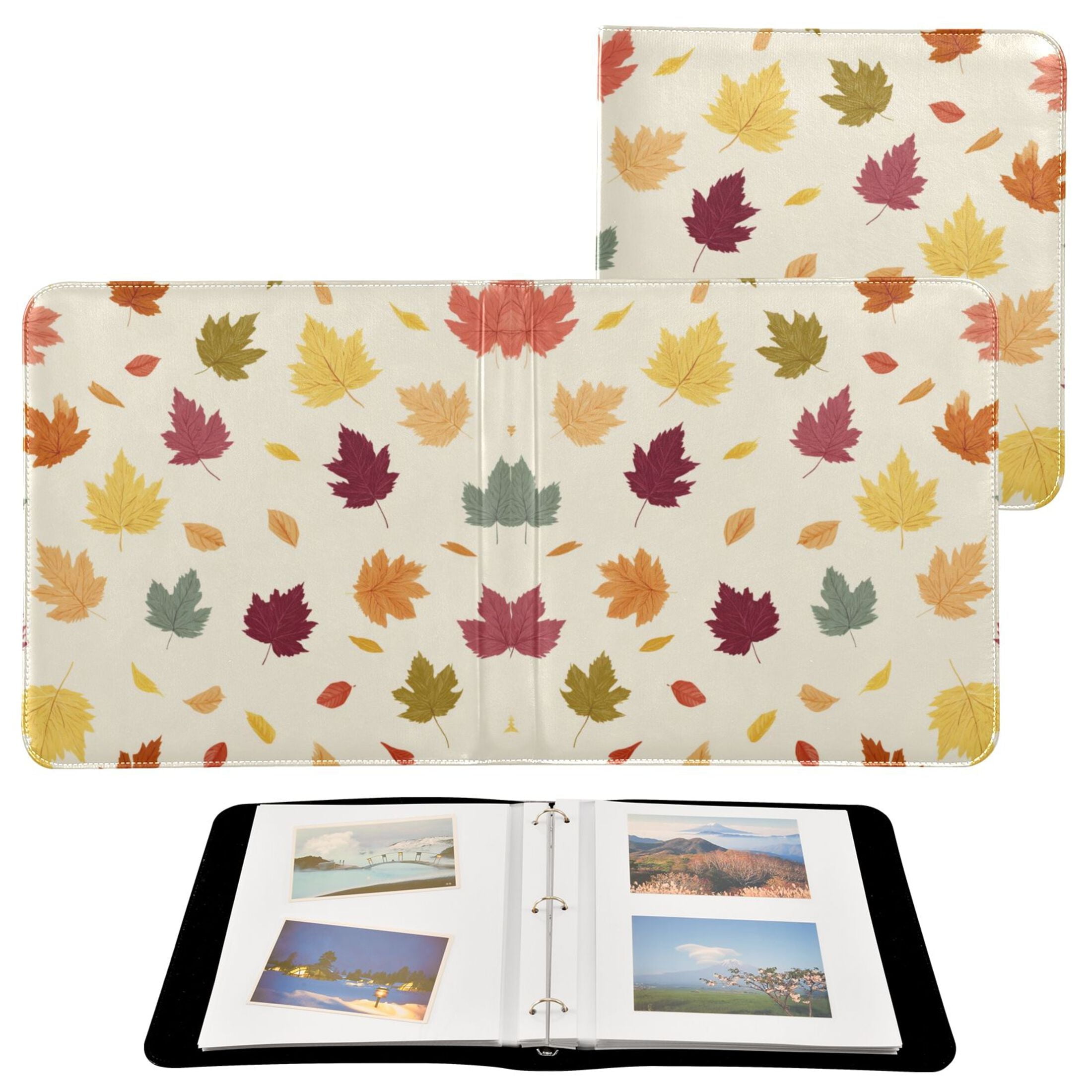 Photo Album 11.8x11.2 Inch Leather Cover Photo Book Scrapbooking Albums ...