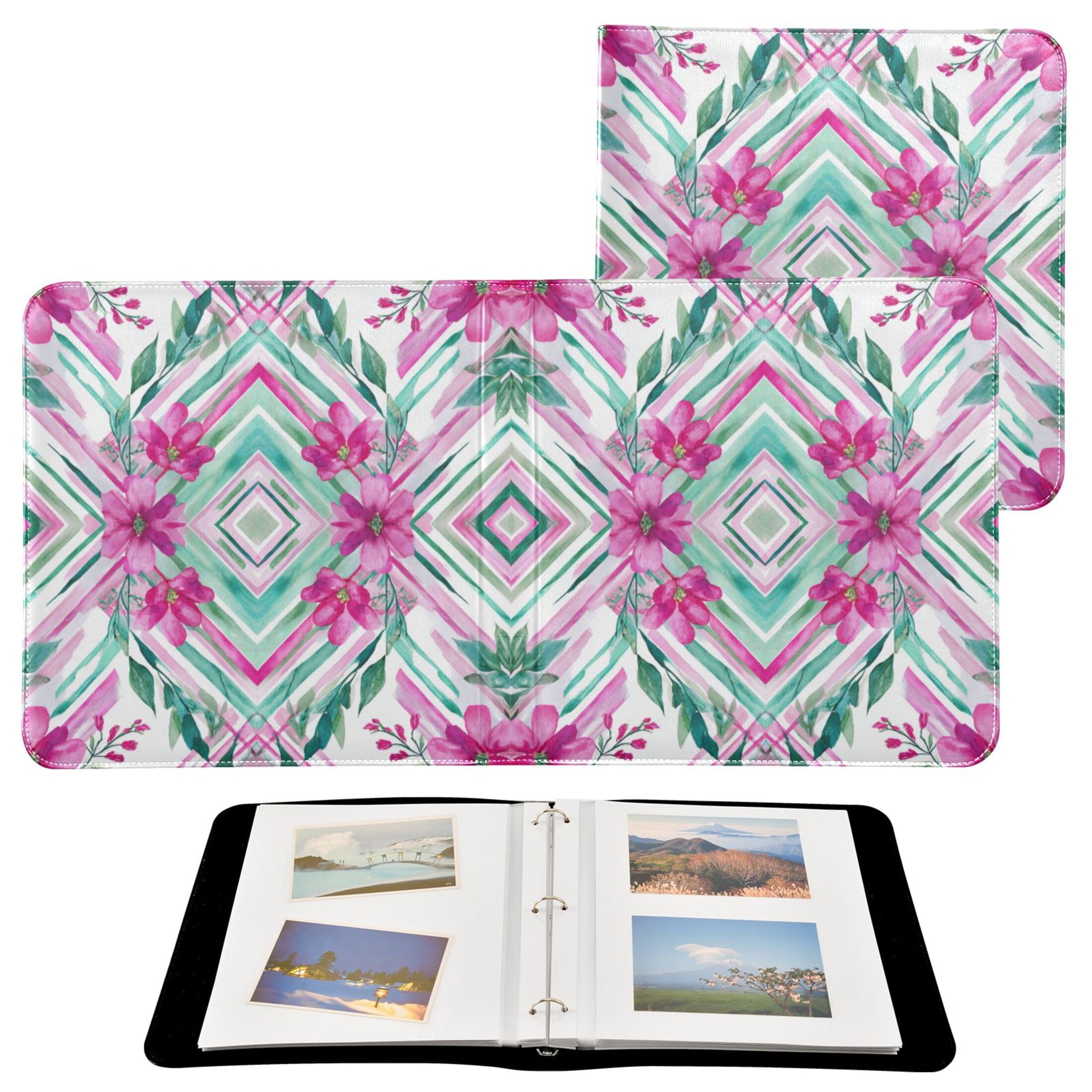 Photo Album 11.8x11.2 Inch Leather Cover Photo Book Scrapbooking Albums ...
