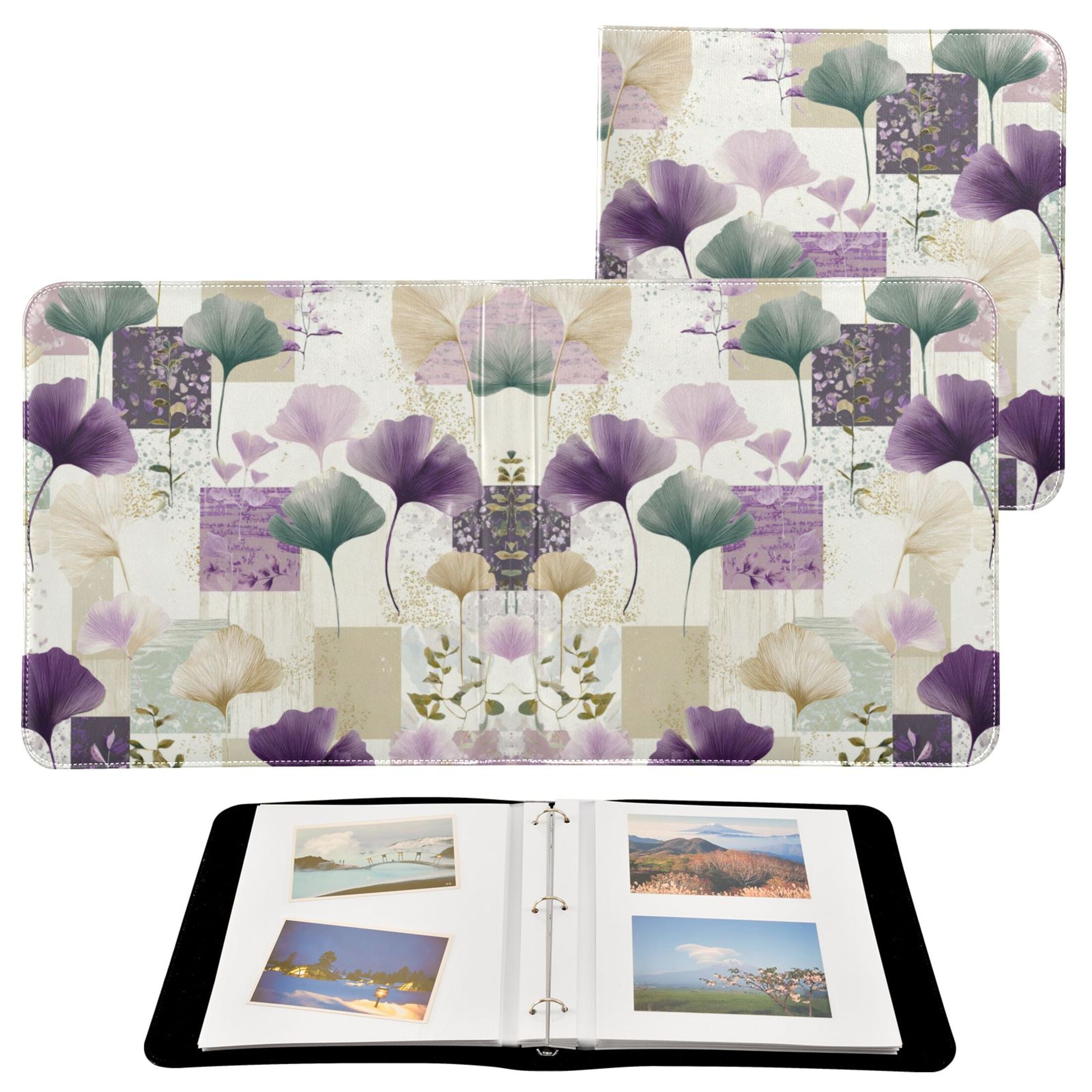 Photo Album 11.8x11.2 Inch Leather Cover Photo Book Scrapbooking Albums ...
