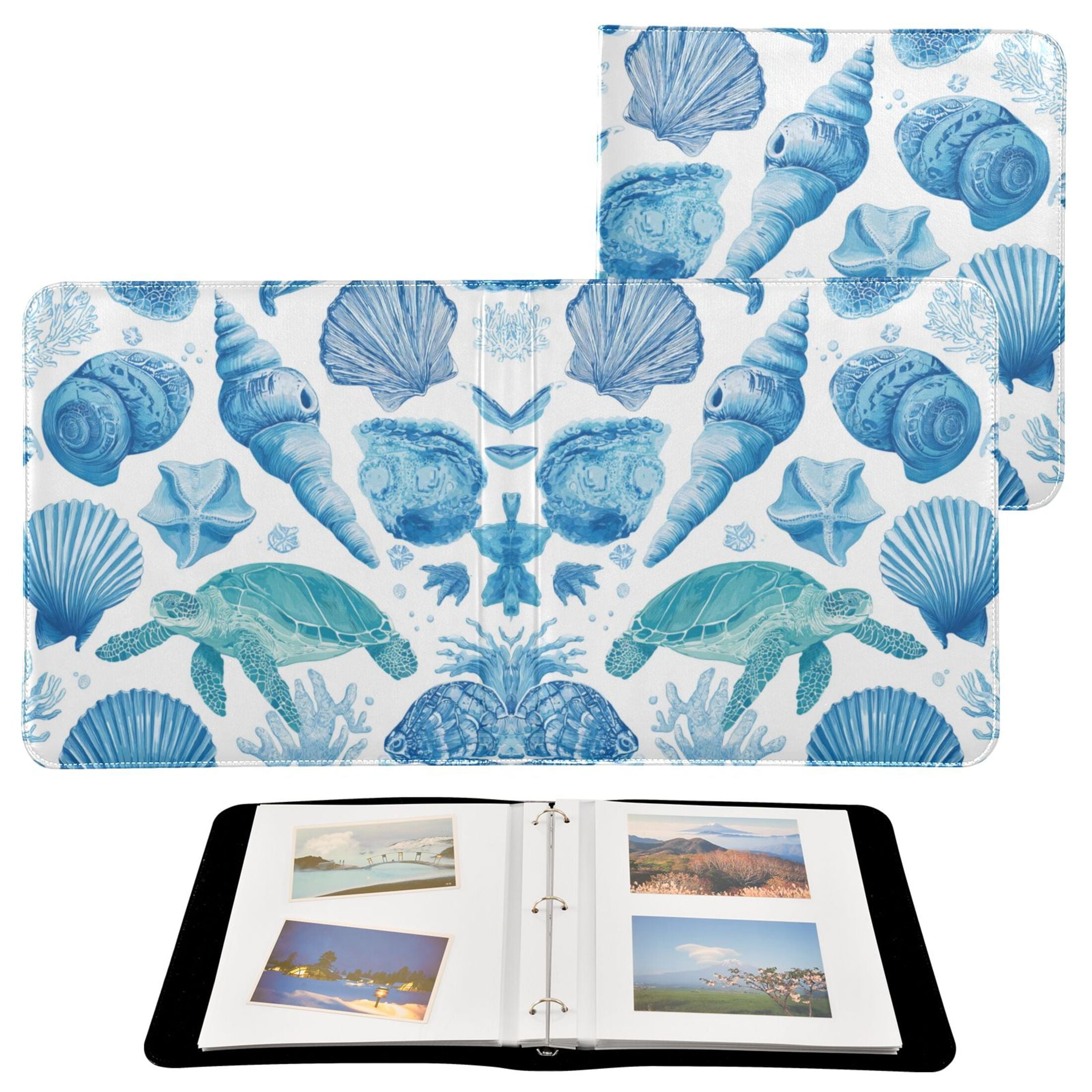Photo Album 11.8x11.2 Inch Leather Cover Photo Book Scrapbooking Albums ...