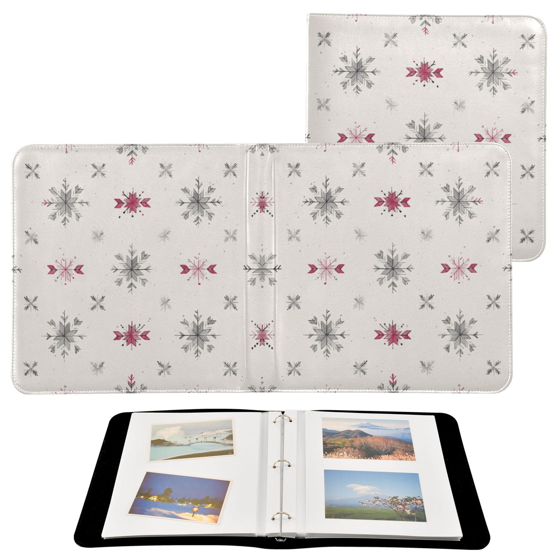 Photo Album 11.8x11.2 Inch Leather Cover Photo Book Scrapbooking Albums ...