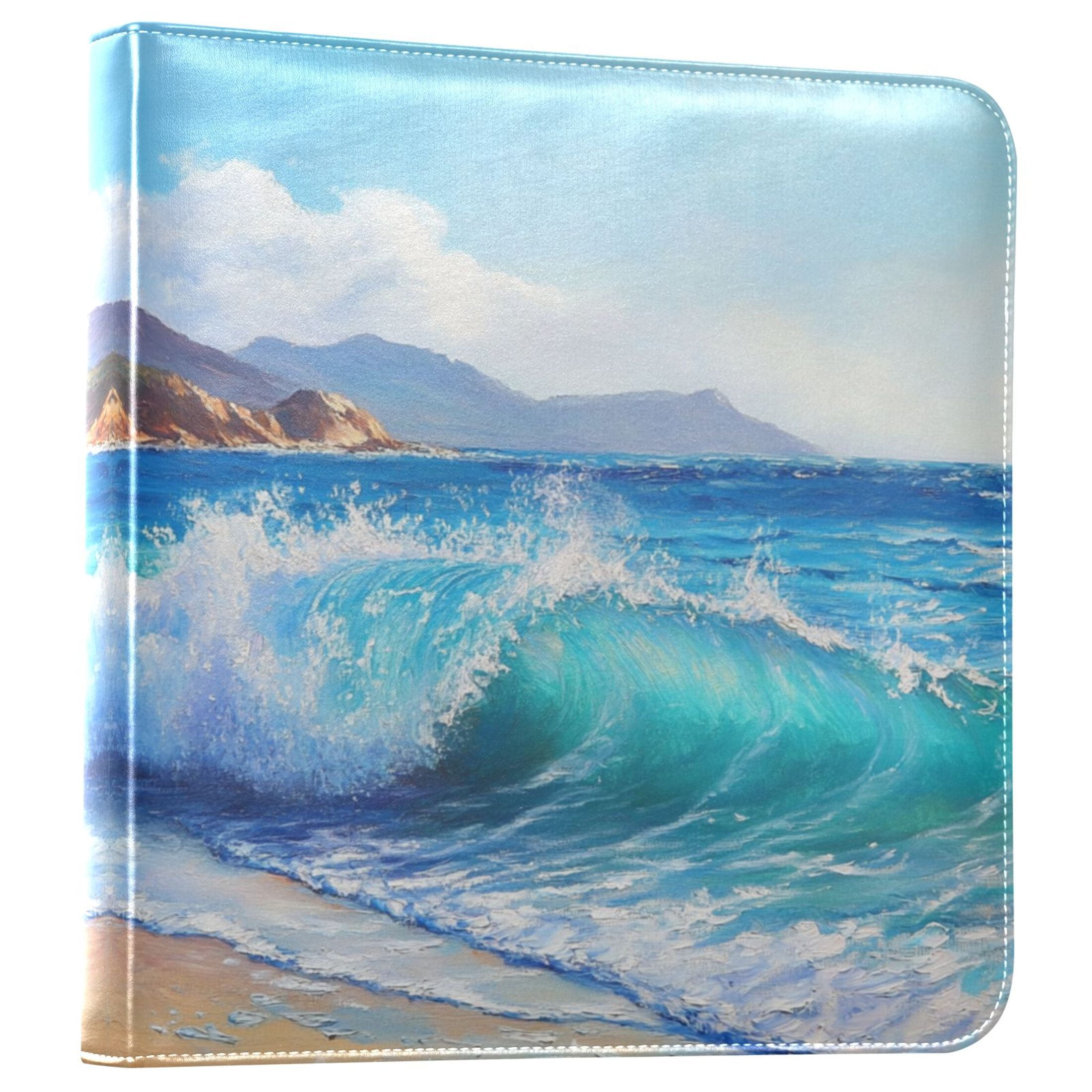 Photo Album 11.8x11.2 Inch Leather Cover Photo Book Scrapbooking Albums for Weddings Birthdays ...