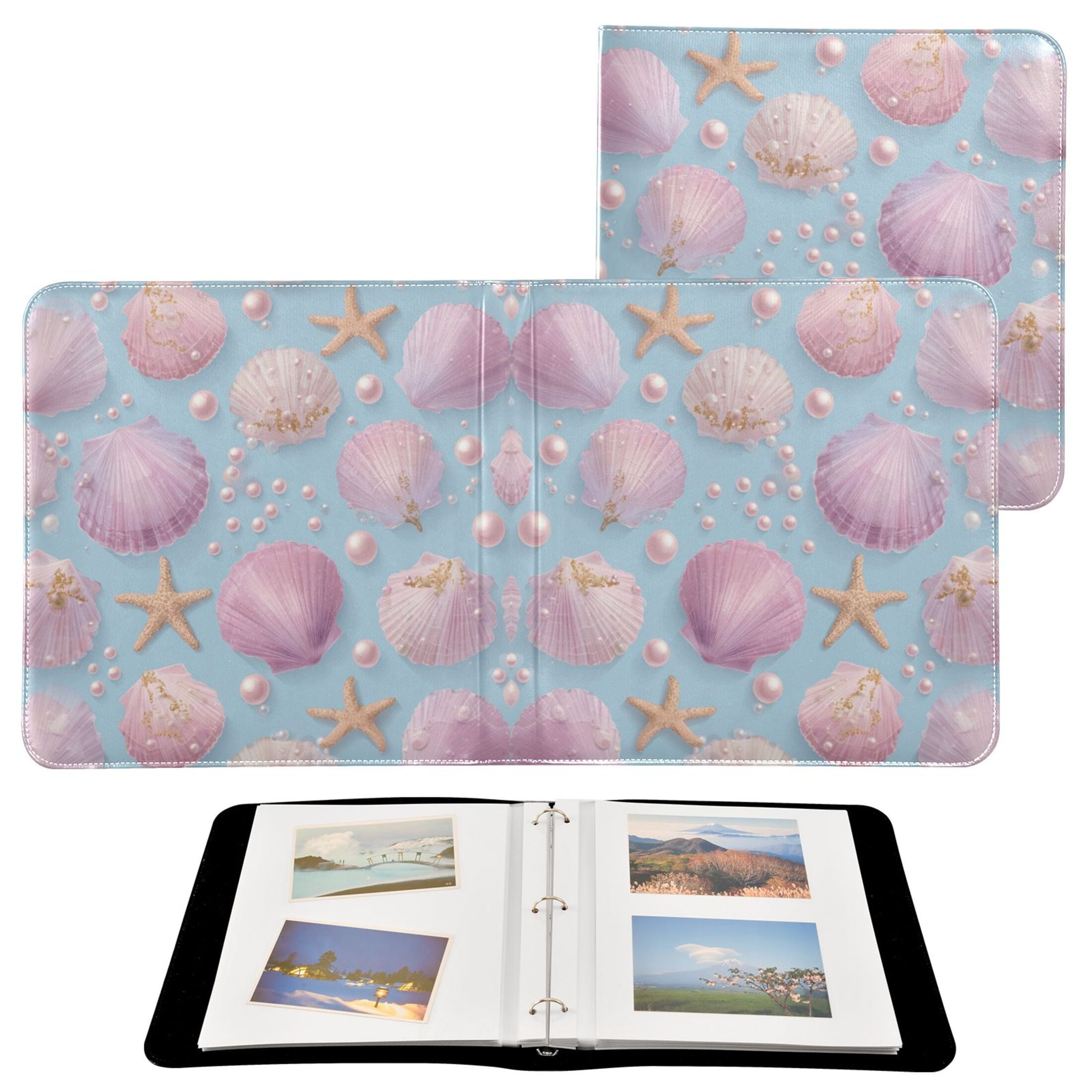 Photo Album 11.8x11.2 Inch Leather Cover Photo Book Scrapbooking Albums ...