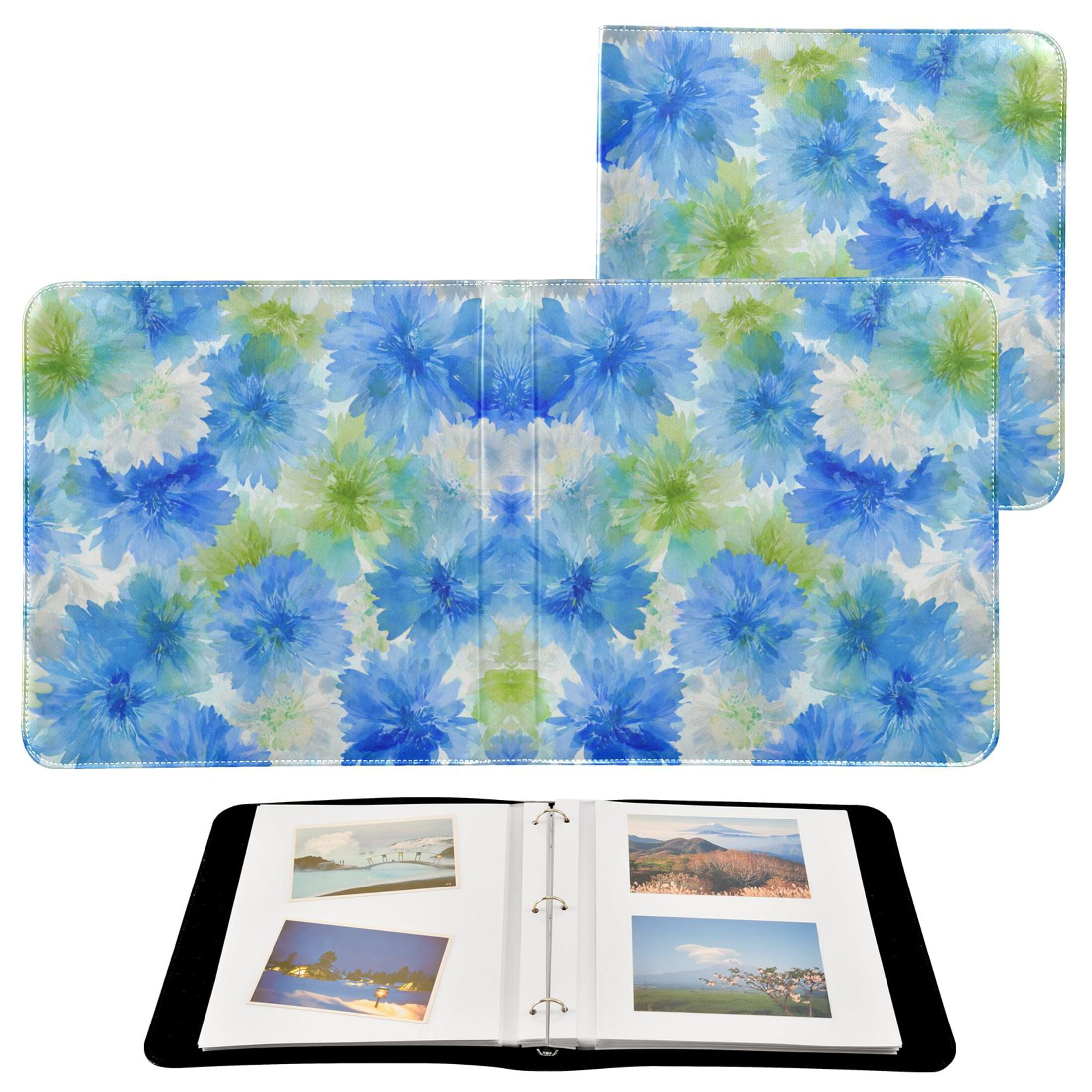 Photo Album 11.8x11.2 Inch Leather Cover Photo Book Scrapbooking Albums ...