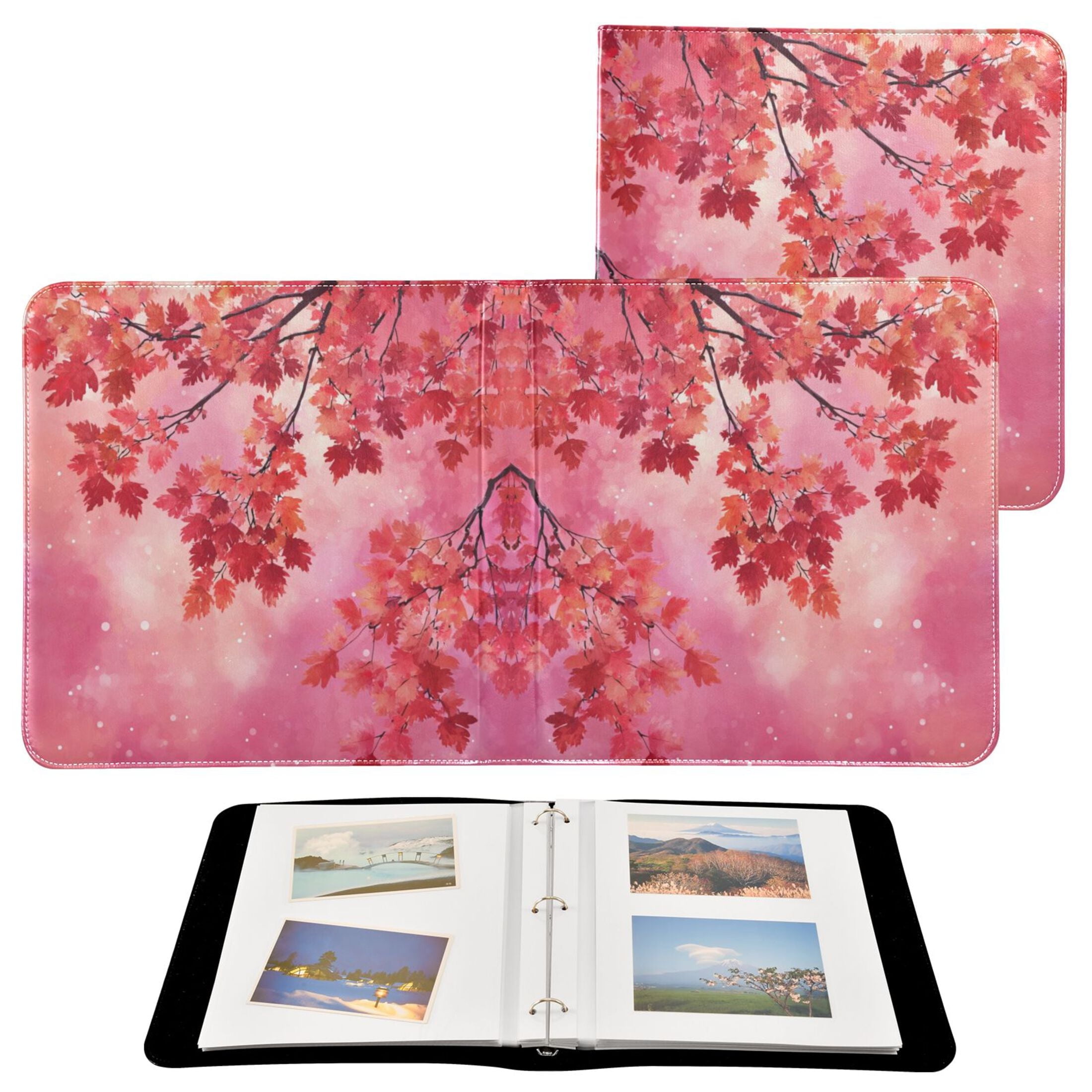 Photo Album 11.8x11.2 Inch Leather Cover Photo Book Scrapbooking Albums ...