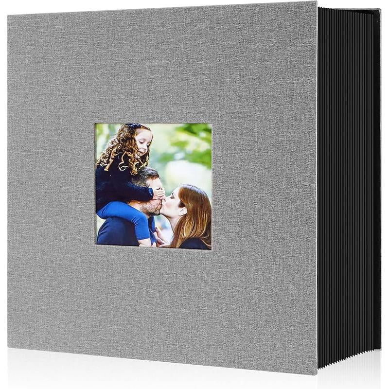 Photo Album 4x6 100 Pockets 2 Packs, Small Mini Capacity Linen Photo ...