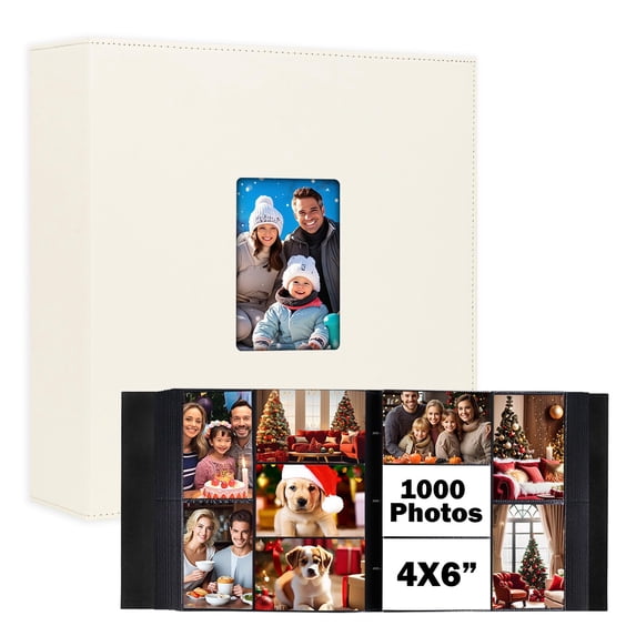 Photo Album 4x6 1000 Pockets, Extra Large Capacity Linen Cover with ...