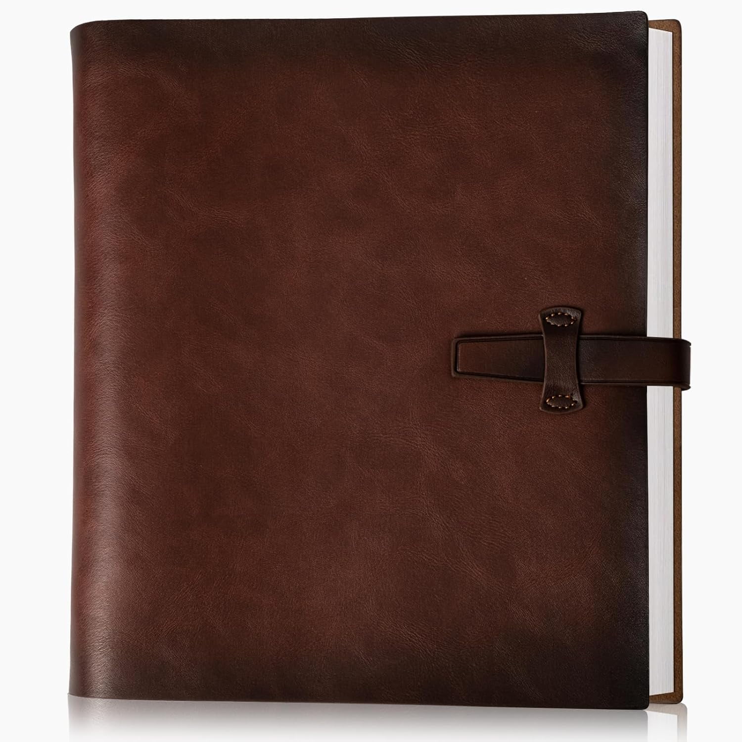 Photo Album 4x6 200 Photos, Genuine Leather Photo Albums with Writing ...