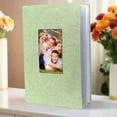 Photo Album 4x6 300 Photos, Black Linen Cover with Front Window and ...