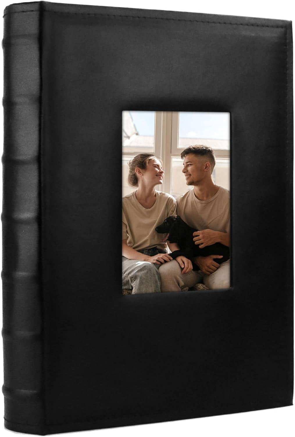 Photo Album 4x6 300 Photos with Memo Area Leather Cover Large Capacity ...