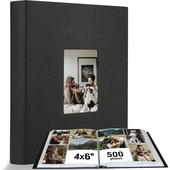 Photo Album 4x6 500 Pockets 1pc, Large Capacity Picture Book for Photos ...