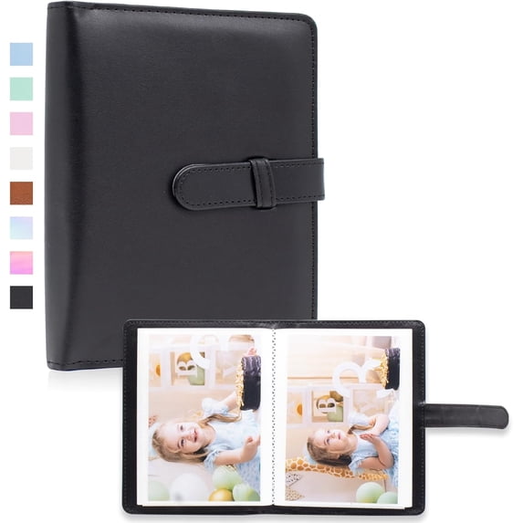 Photo Album 4x6 Photos - 68 Pockets Small Mini Capacity Premium Vegan ...
