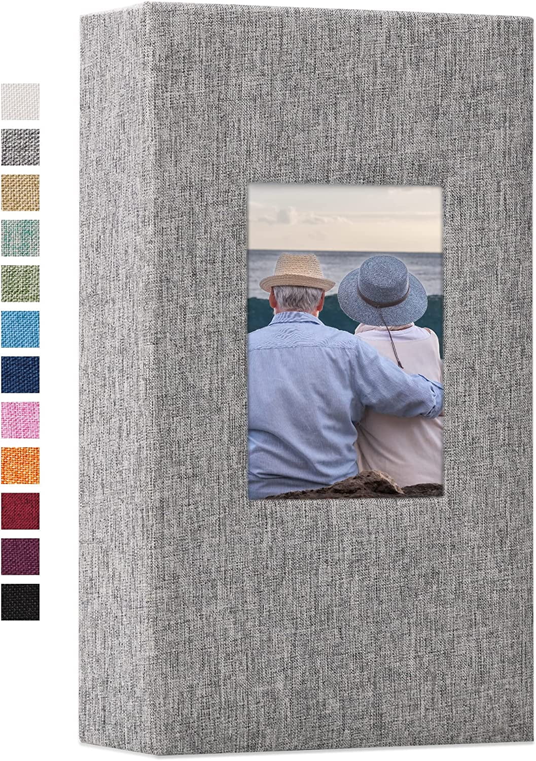 Photo Album 4x6 with 300 Pockets Fabric Linen Cover Photo Book Slip-in ...