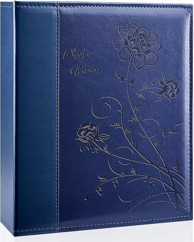 Photo Album 8x10 2 Packs Clear Pages Pockets Leathe Cover Slip Slide in ...