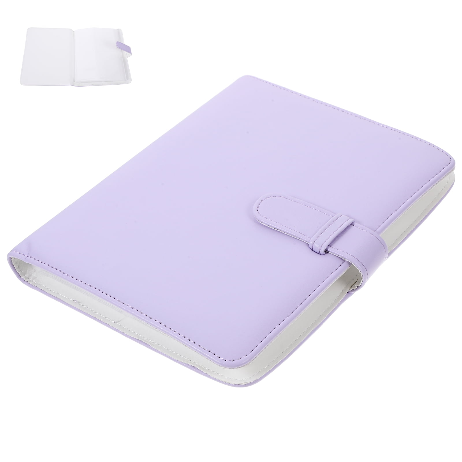 Portable PU Photo Album for Storage Use Purple Color Smooth Surface ...