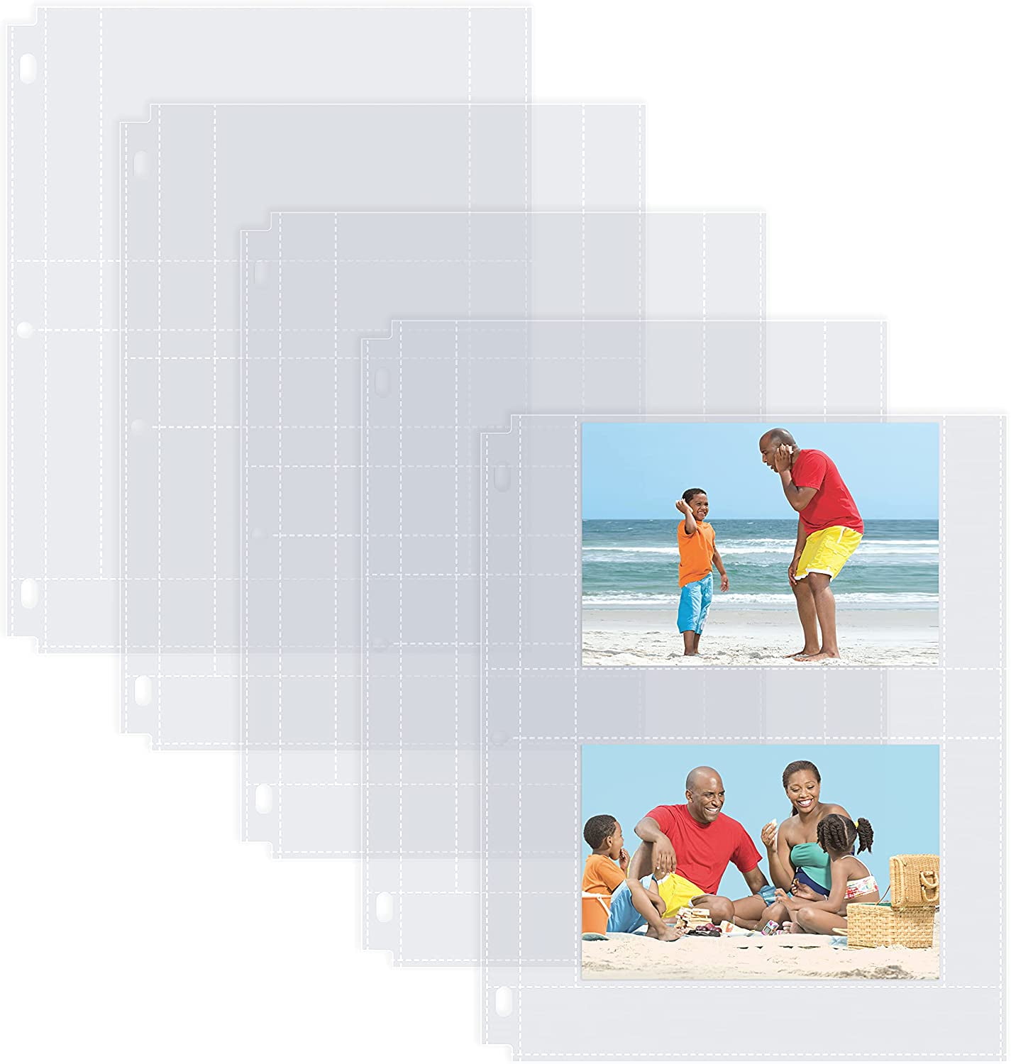 Photo Album Refill Sheets, 4 x 6 Inch, Heavyweight, Diamond Clear 3 ...