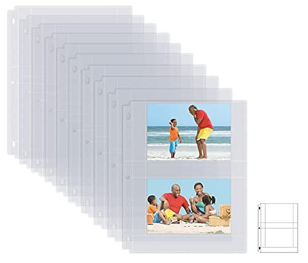 Better Office Products Photo Album Refill Sheets, 4 x 6 Inch, 400 ct ...