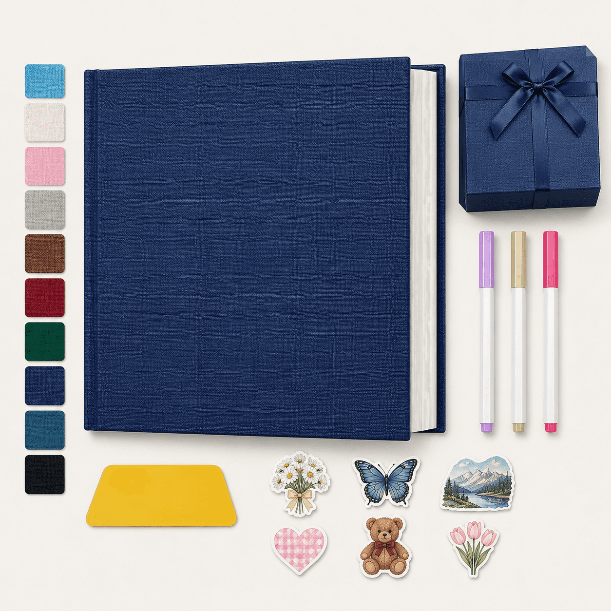 Photo Album Self Adhesive Pages, 60 Pages Magnetic Scrapbook Albums ...