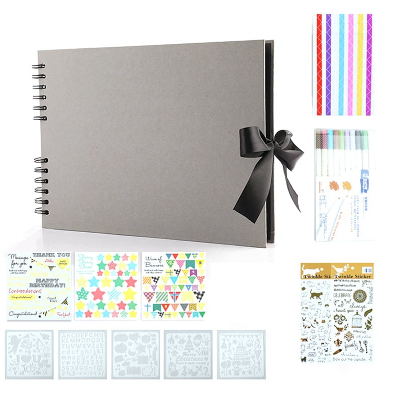 Photo Albums 80 Black Pages Memory Books A4 Craft Paper DIY ...