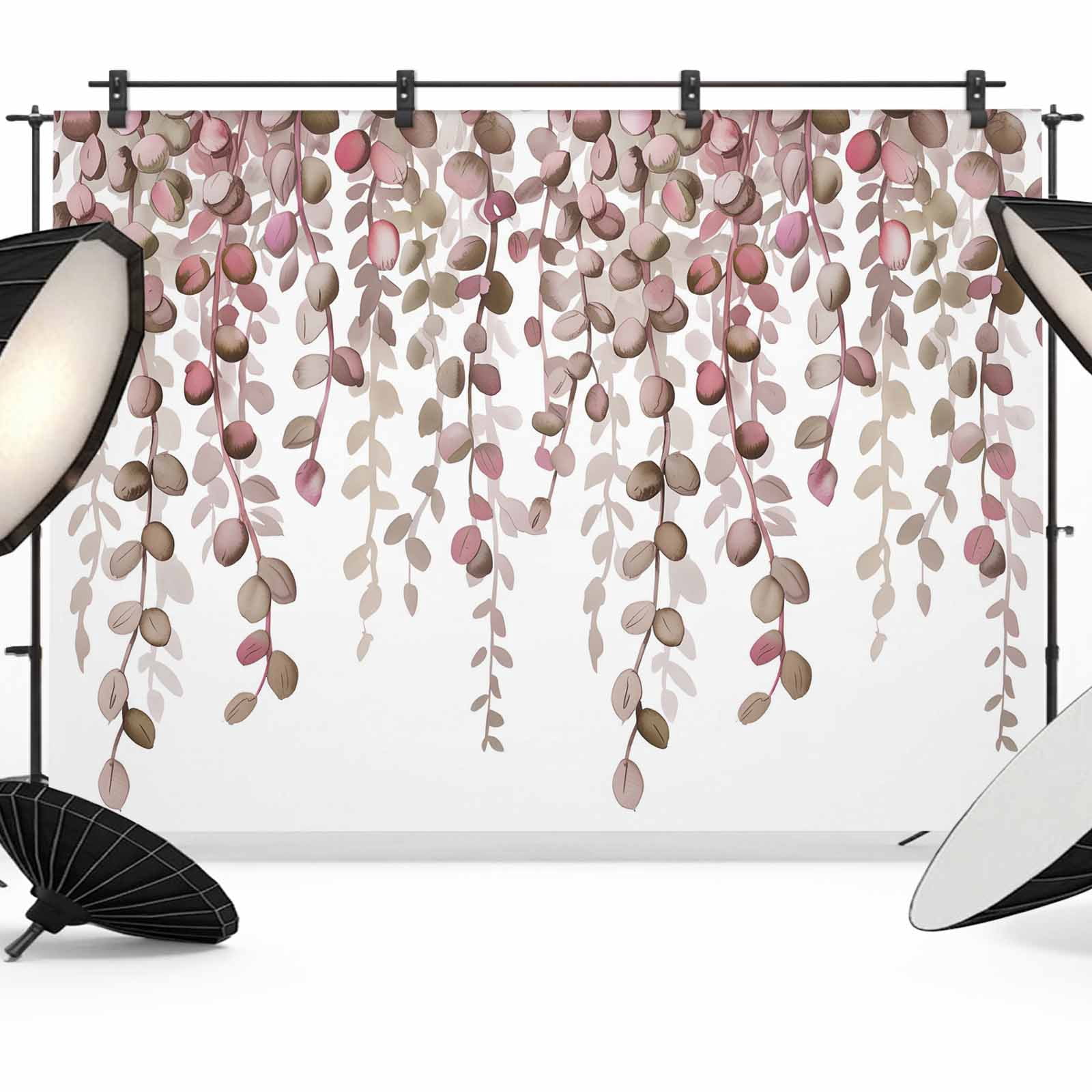Photo Backdrop 5x7 ft Brown Eucalyptus Leaves Photography Backdrops ...