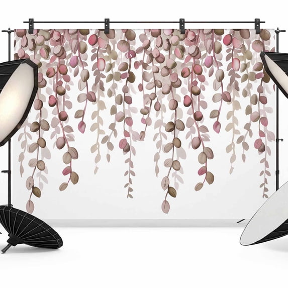 Photo Backdrop 5x7 ft Brown Eucalyptus Leaves Photography Backdrops ...