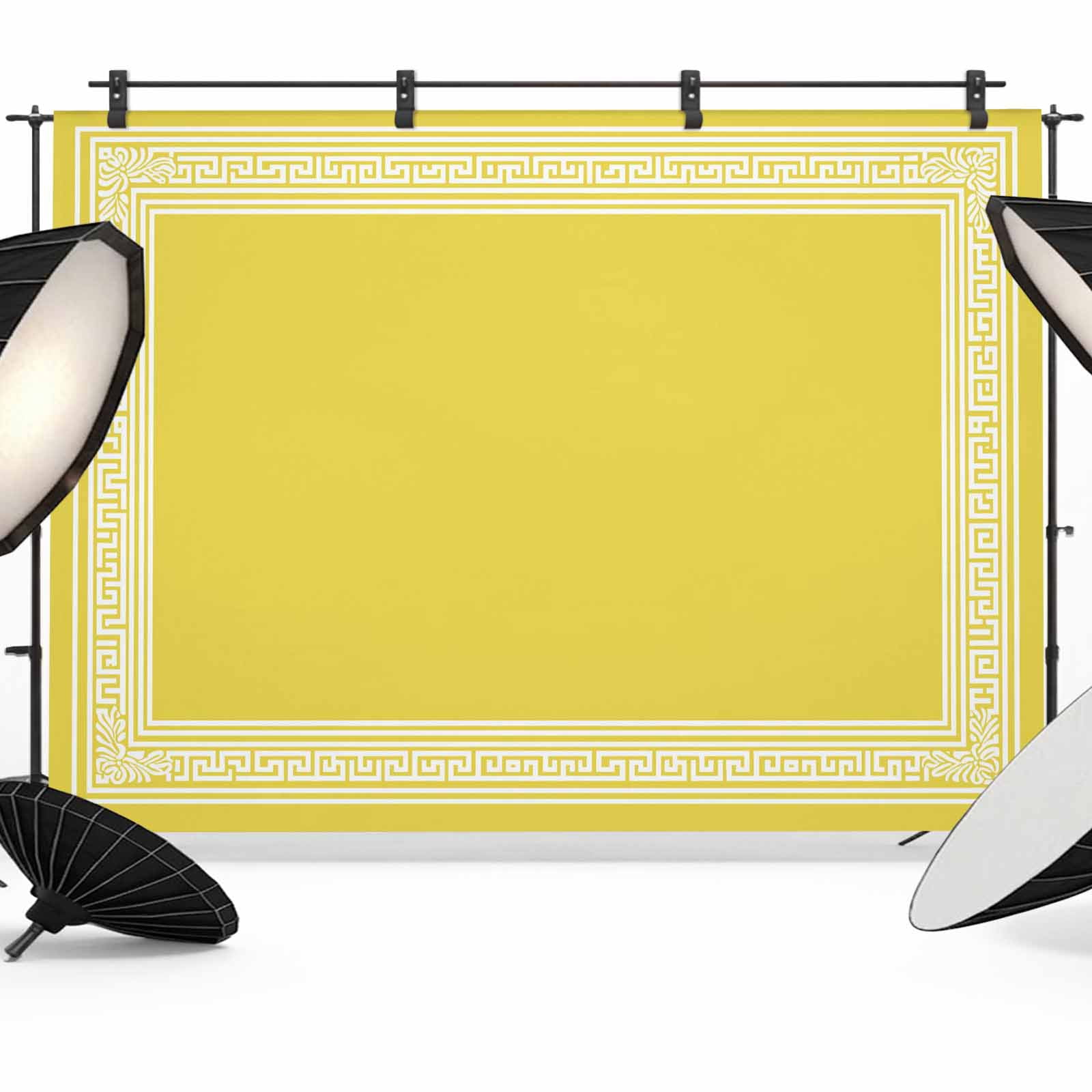 Photo Backdrop 5x7 ft Yellow Key Design Photography Backdrops Curtains ...