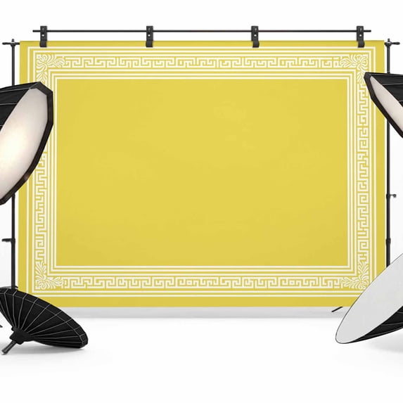 Photo Backdrop 5x7 ft Yellow Key Design Photography Backdrops Curtains ...