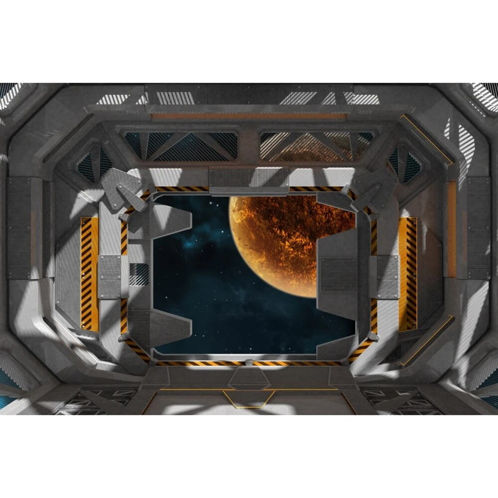 Photo Backdrop Science fiction Space Spaceship Earth Scene Child ...