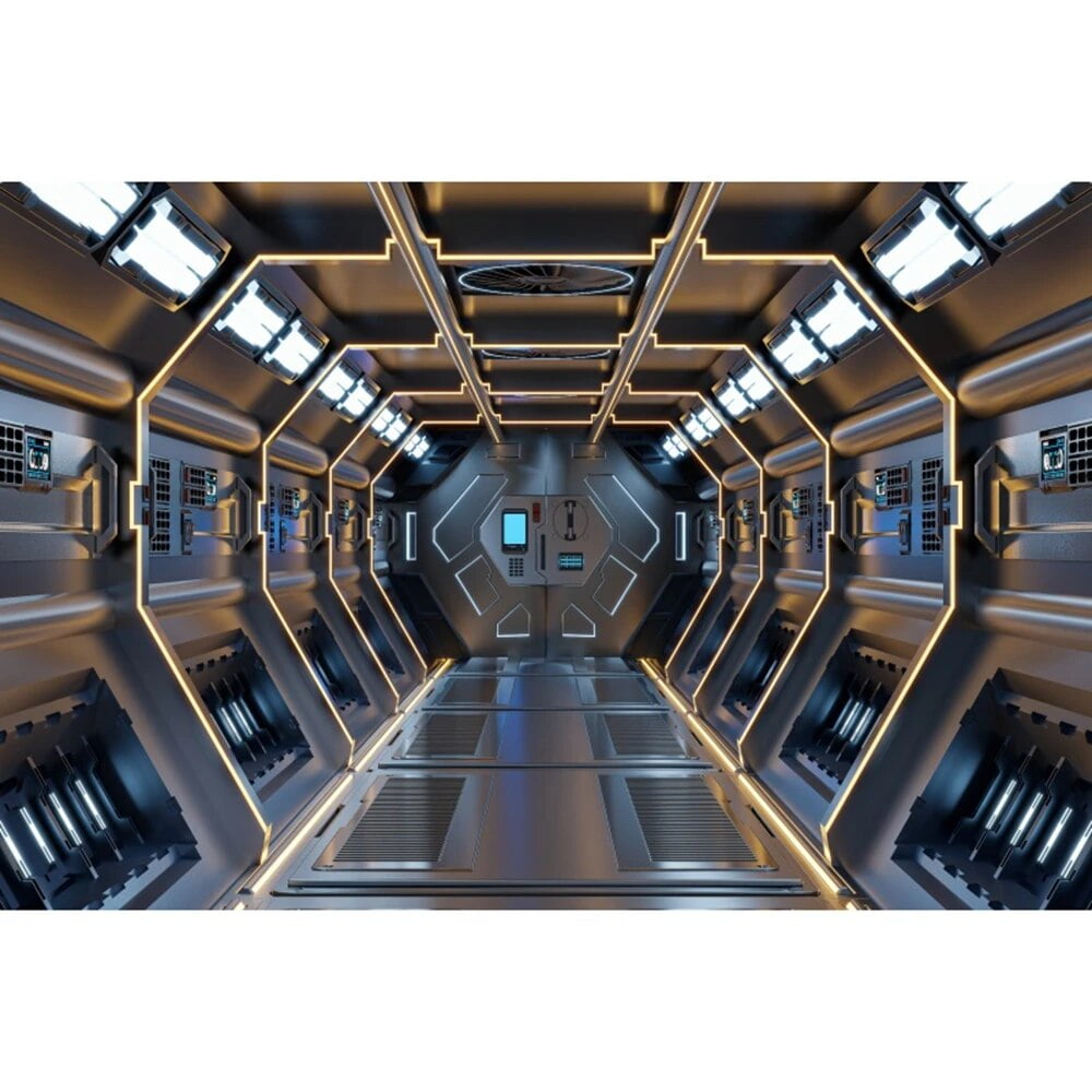 Photo Backdrop Science fiction Space Spaceship Earth Scene Child ...