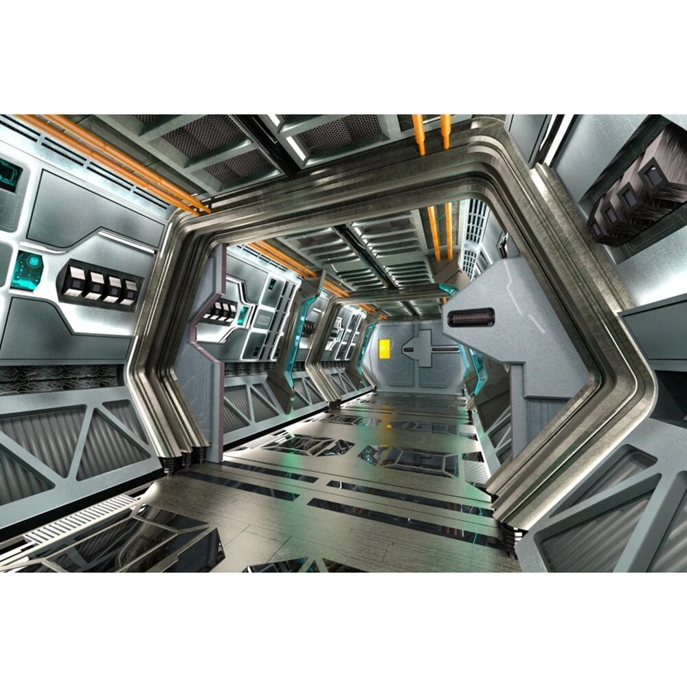 Photo Backdrop Science fiction Space Spaceship Earth Scene Child ...