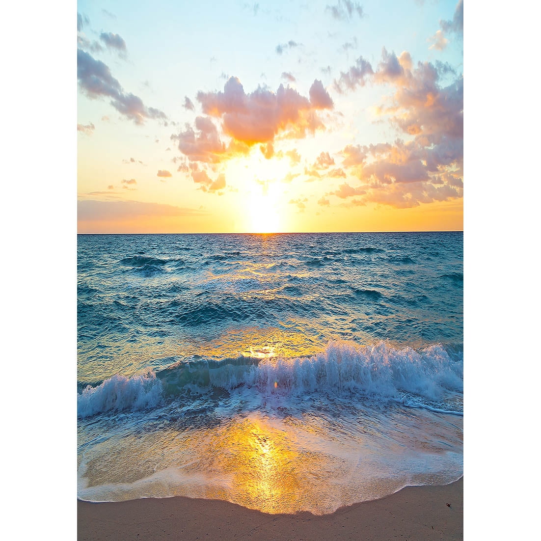 Photo Backdrops Sea Wave Sun Computer Printed Fond Photography ...