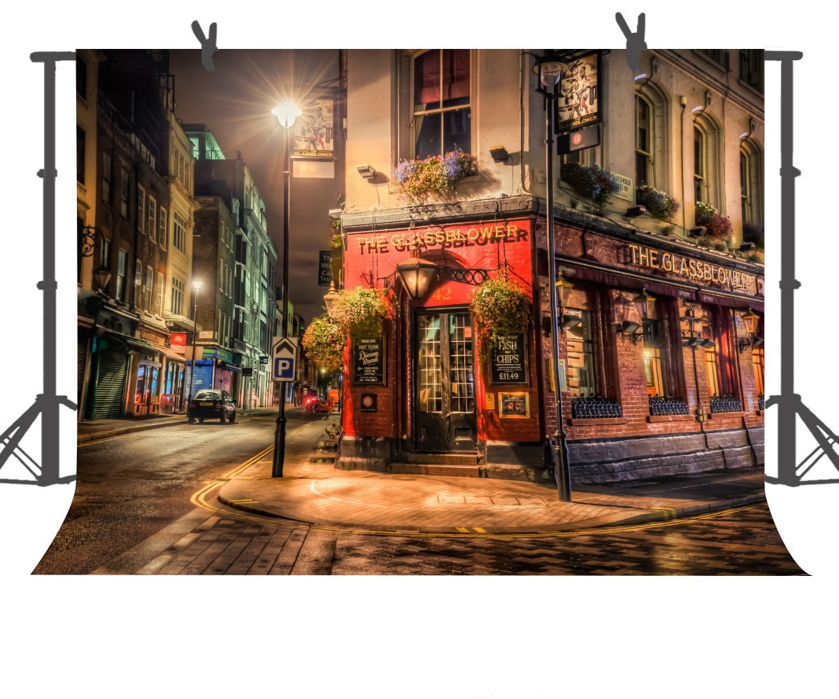 Photo Background 7x5ft City Street Night Scene Photography Backdrop ...