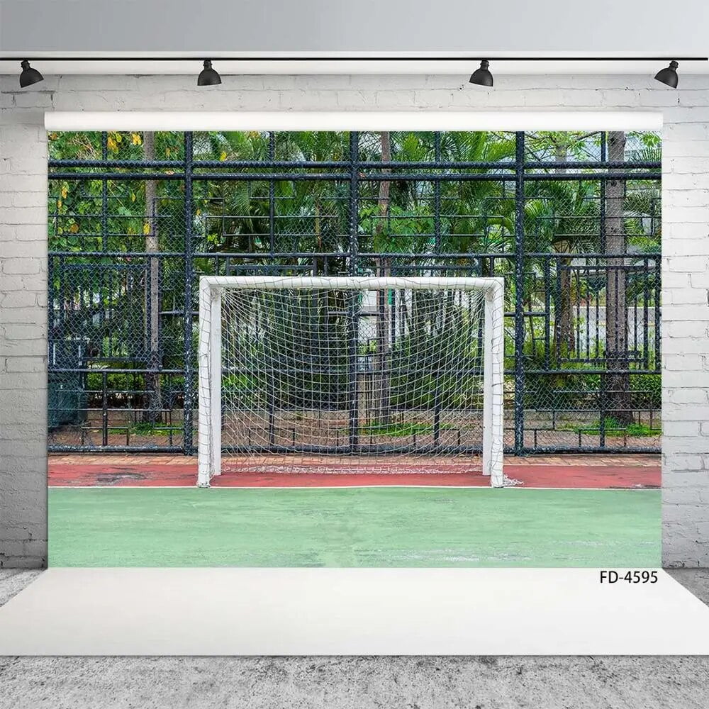 Photo Backgrounds Spring Football Goal Scenery Sports Field Scenic ...