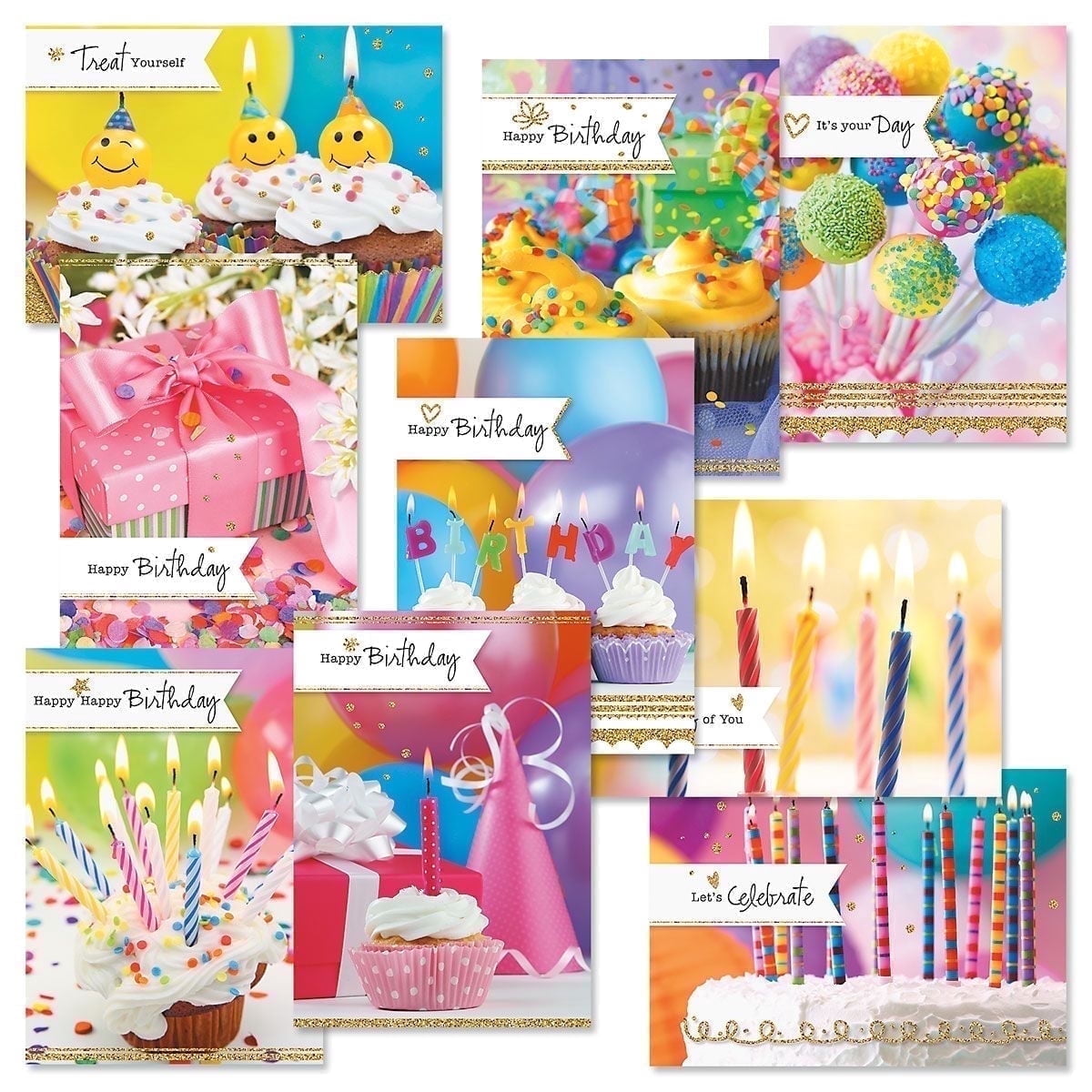 Current Bulk Box Photo Birthday Greeting Card Value Pack for Family ...
