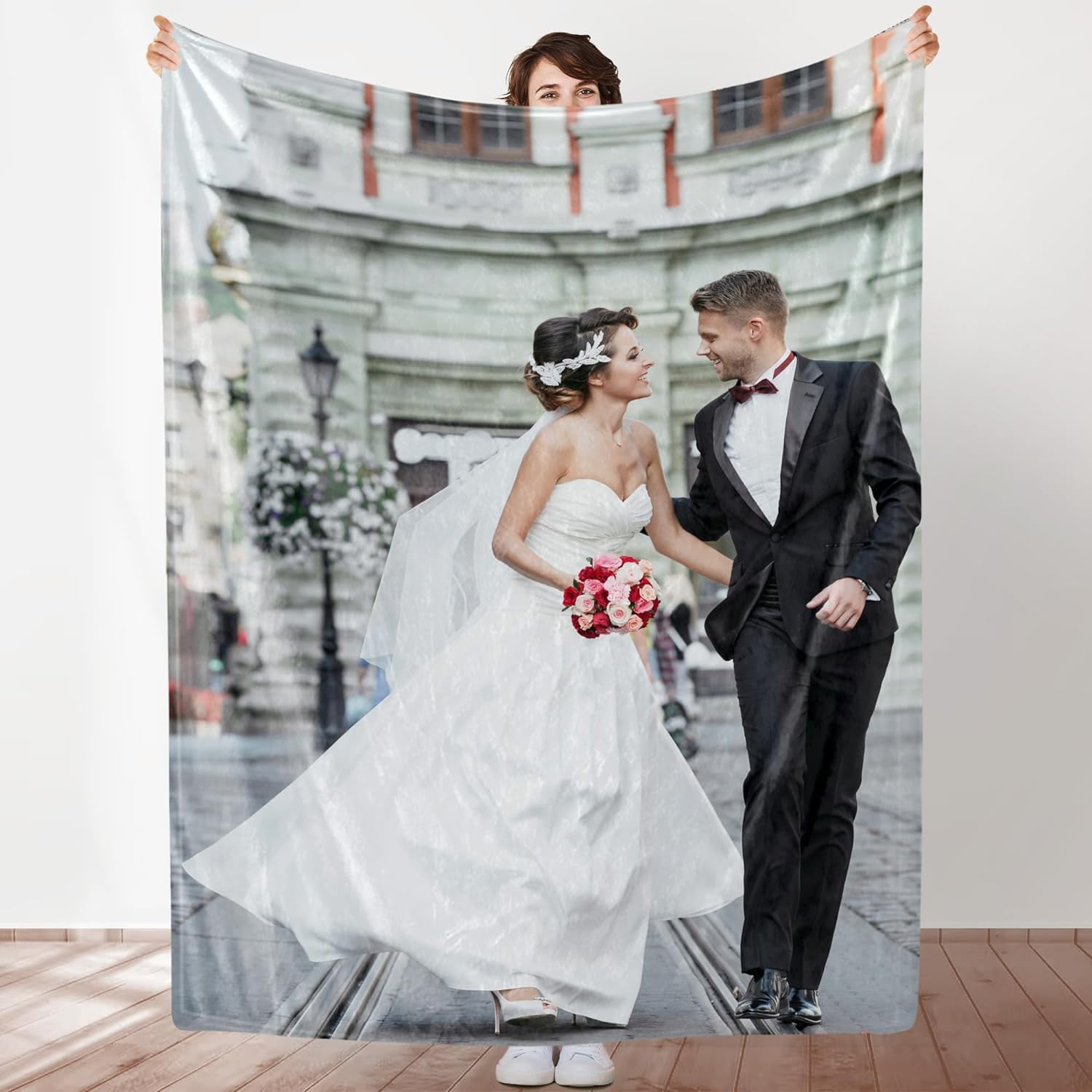 Photo Blanket Personalized Gifts with Photo Text, Made in USA, ized ...