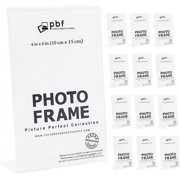 12 Pack-Acrylic Fridge Magnetic Frame, Mini Picture Frames, Double ...