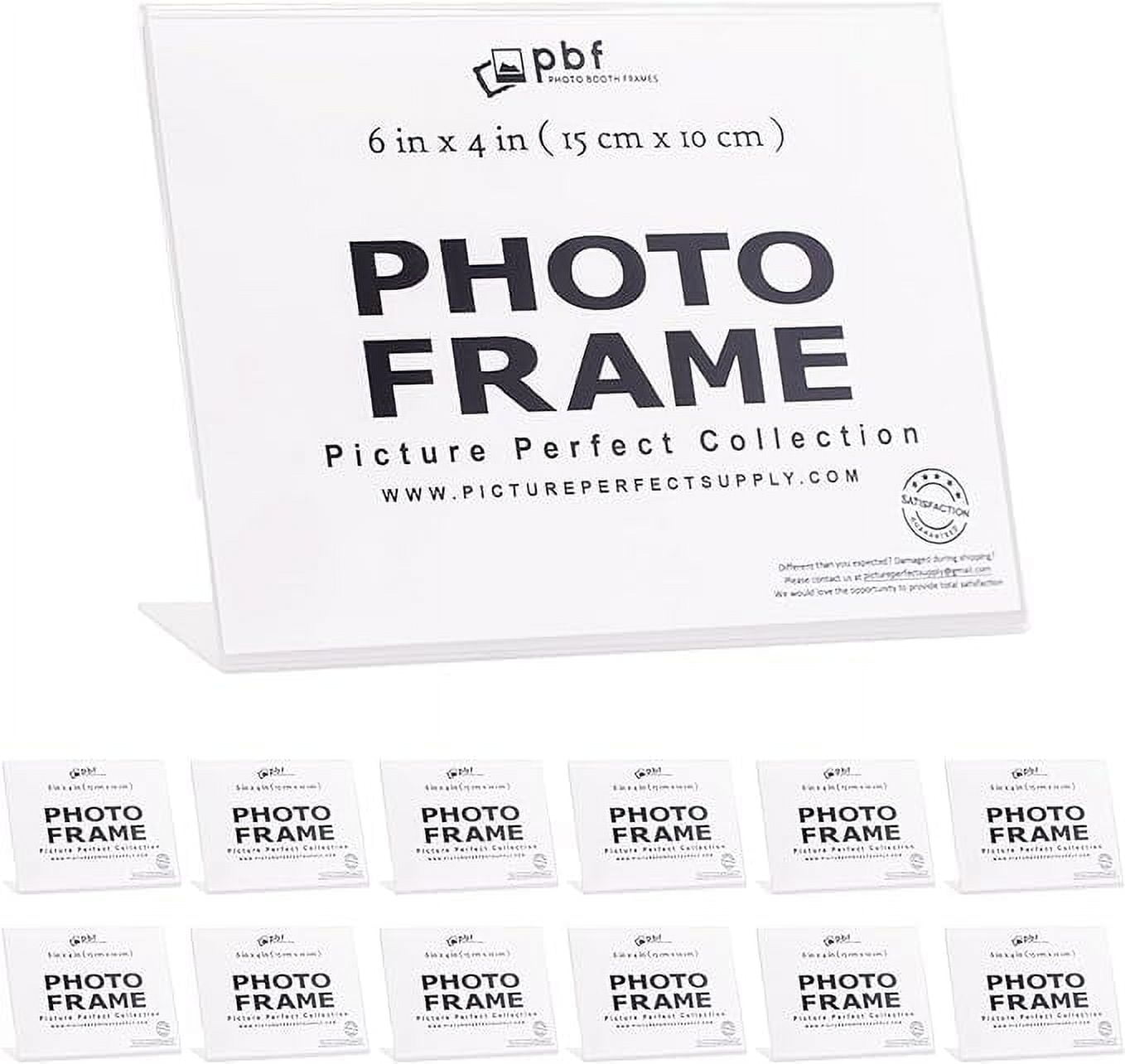Photo Booth Frames Clear Acrylic 6x4 in. Picture Frame, Vertical ...
