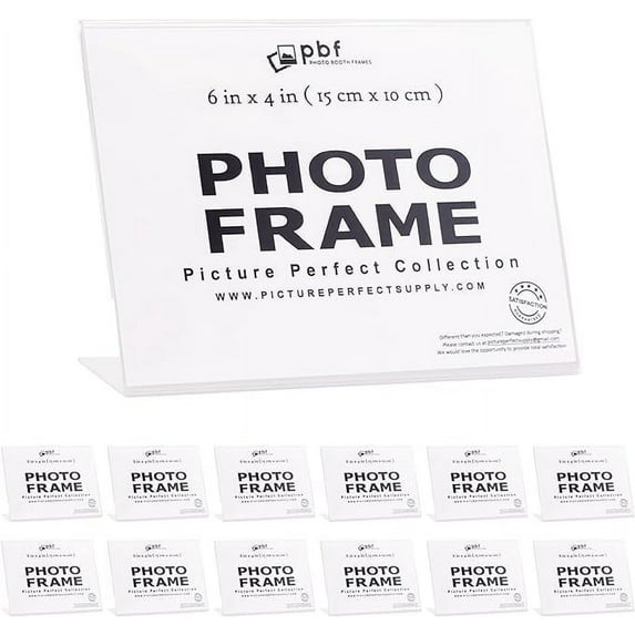 Photo Booth Frames Clear Acrylic 6x4 in. Picture Frame, Vertical ...