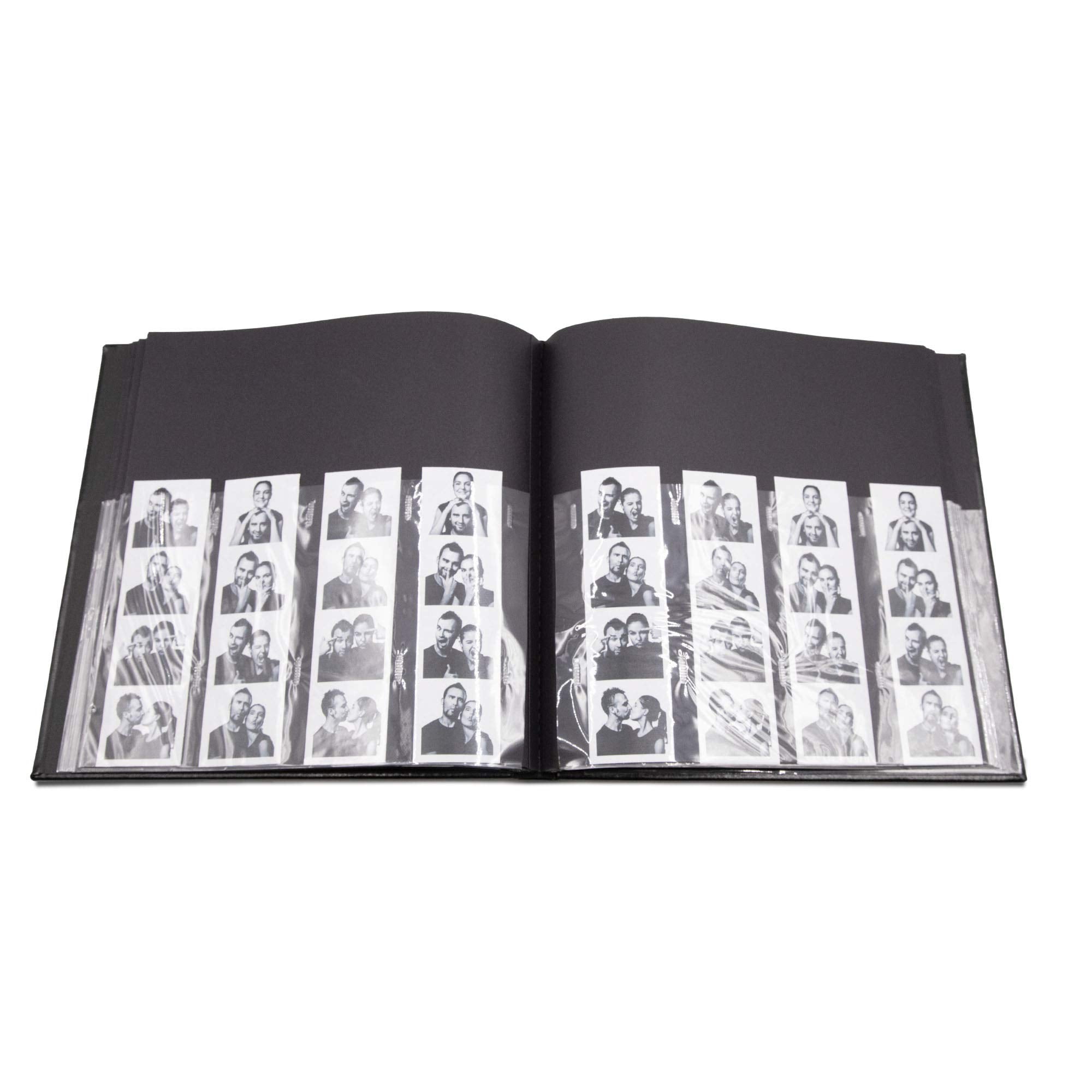 Photo Booth Frames Photo Booth Album, 2x6 in Photo Strip Inserts, 40 ...