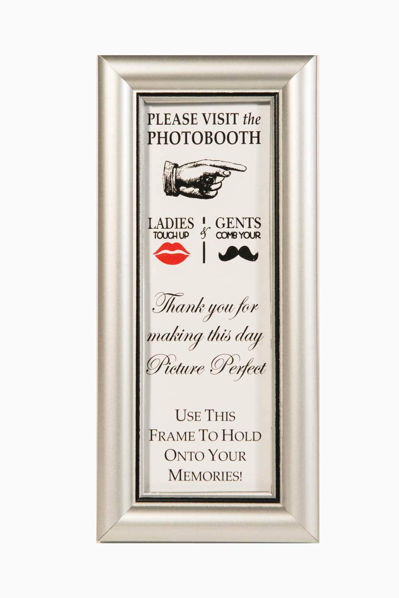Photo Booth Frames - Silver Premium Photo Booth Frames 2x6 Photo Booth ...