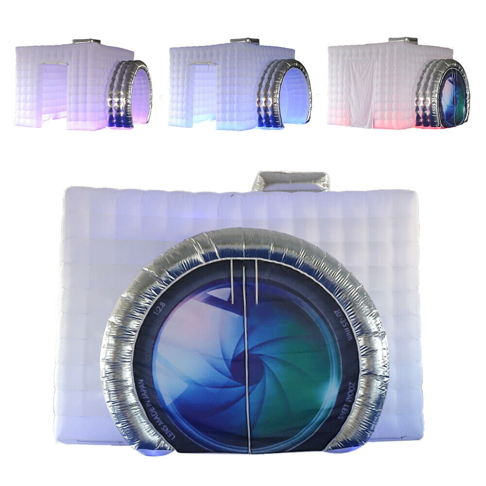 Photo Booth Inflatable Camera Photo Booth Studio Tent with LED Light ...