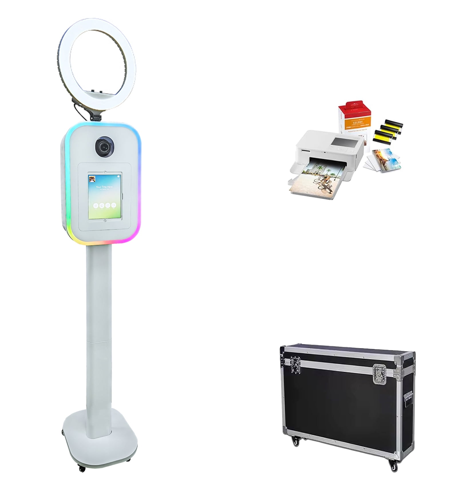Photo Booth with Printer for iPad 13" 12.9" 11" 10.9" 10.5" 10.2" and ...