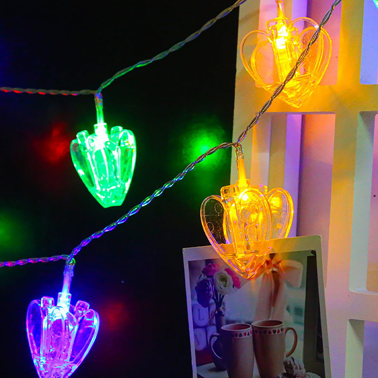 Photo Clip String Lights LED Battery Powered Starlight Fairy Copper ...